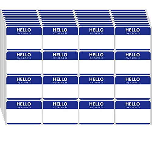 Zacool 480 Pcs Name Tag Stickers (3"x 2") Identification Badges,Peel ...