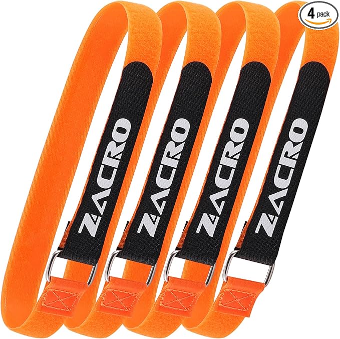 Zacro Bike Rack Straps, 4 PCS Adjustable Bike Wheel Strap with Upgraded ...