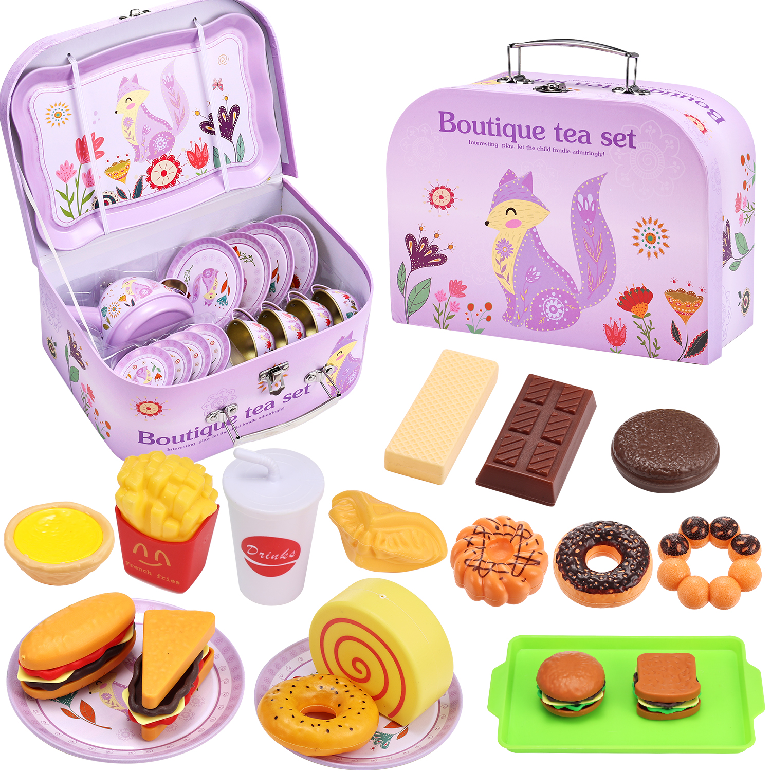 Super Kitchen Teacher Children's Kid's Pretend Play Toy Kitchen Play ...