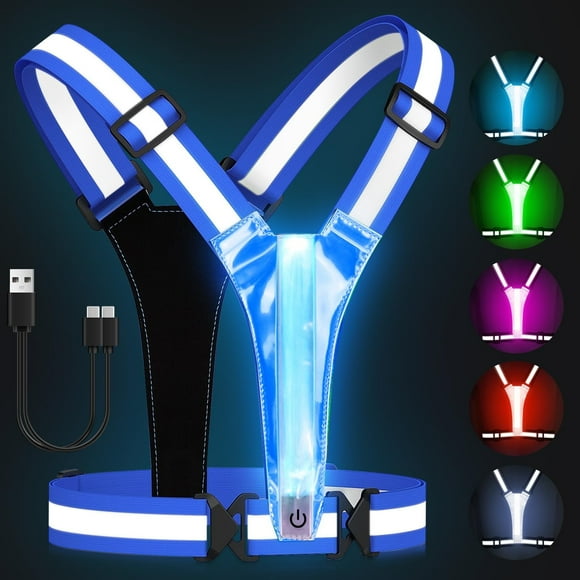 Reflective Walking and Running Gear for Night Safety in Bright Colors