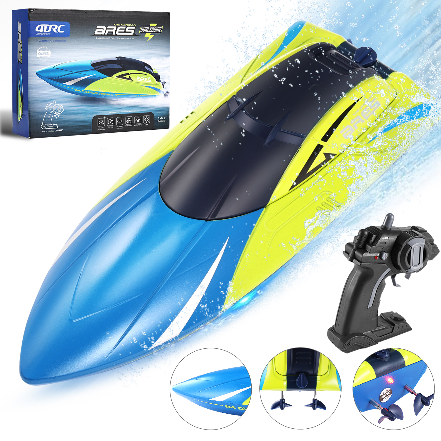 UUGEE RC Boat for Kids and Adults, Remote Control Boat for Pools and ...
