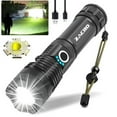Zacro Rechargeable LED Flashlight, 90000 Lumens, Tactical Torch for ...