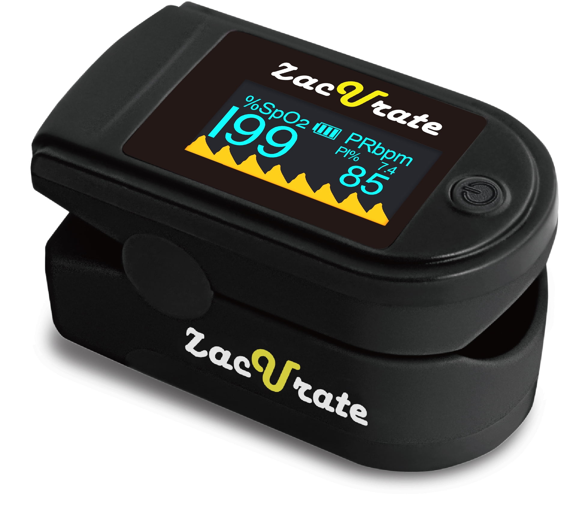 Zacurate, Fingertip Pulse Oximeter, 500C Deluxe, Silicon Cover ...