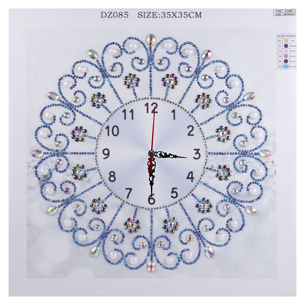 Zadanr Diamond Painting 5D Special Diamond-Shaped Embroidery Wall Clock ...