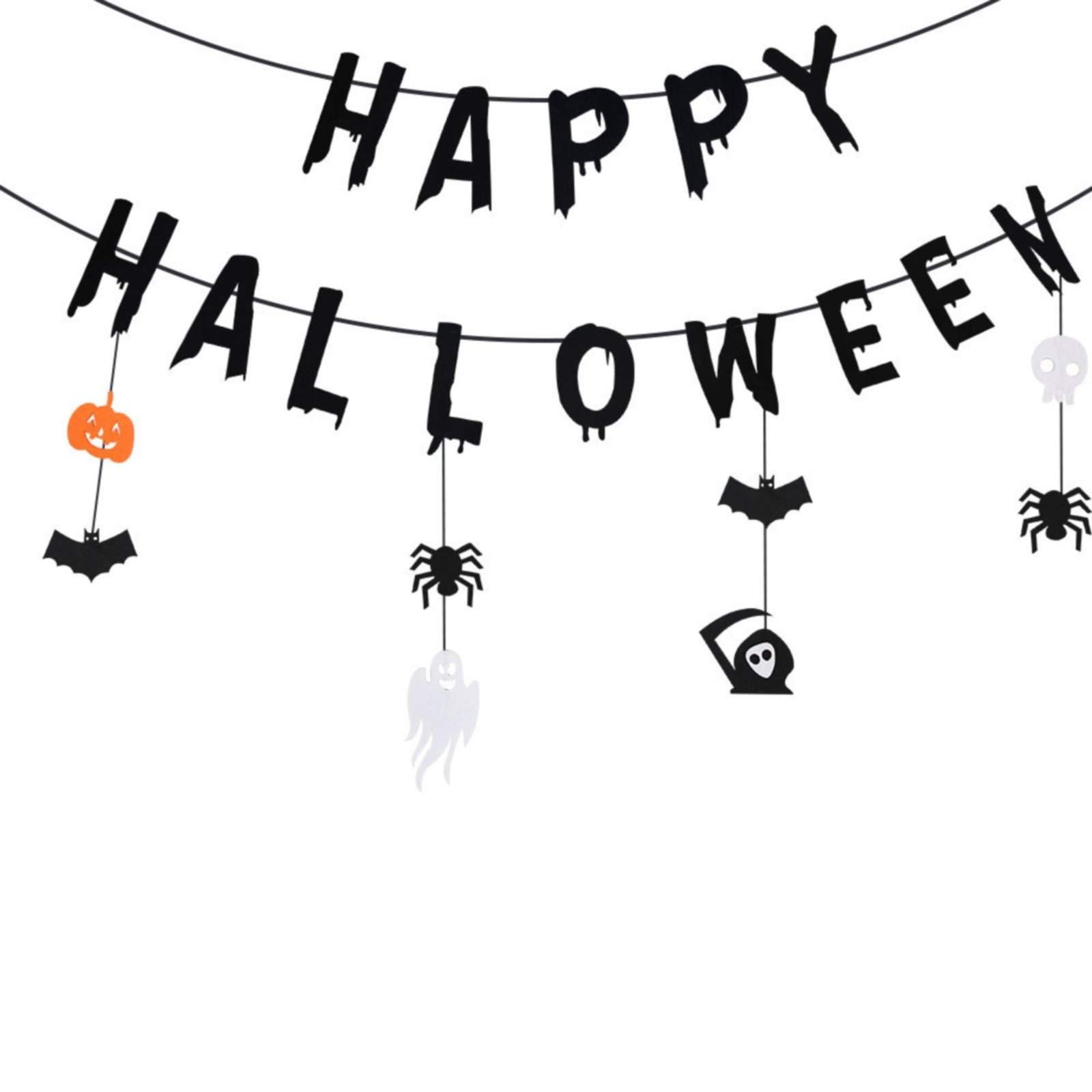 Zadanr Party Flag Balloon Set Happy Halloween Banner Party Decorations ...