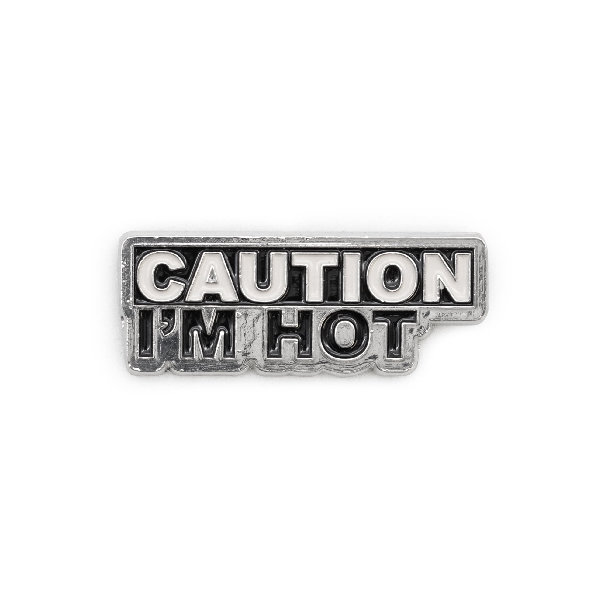 Zaddy Earth Caution I'm Hot Enamel Button Pin - Walmart.com