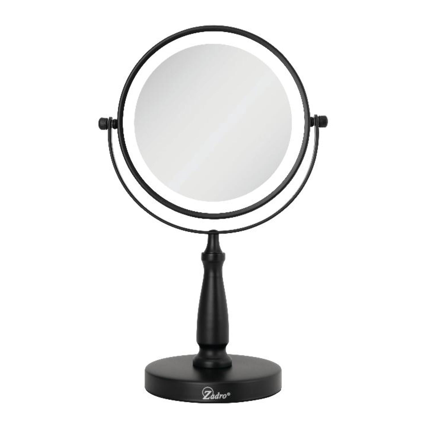 Zadro LED Lighted Makeup Mirrors with Magnifications & Swiveling Heads ...