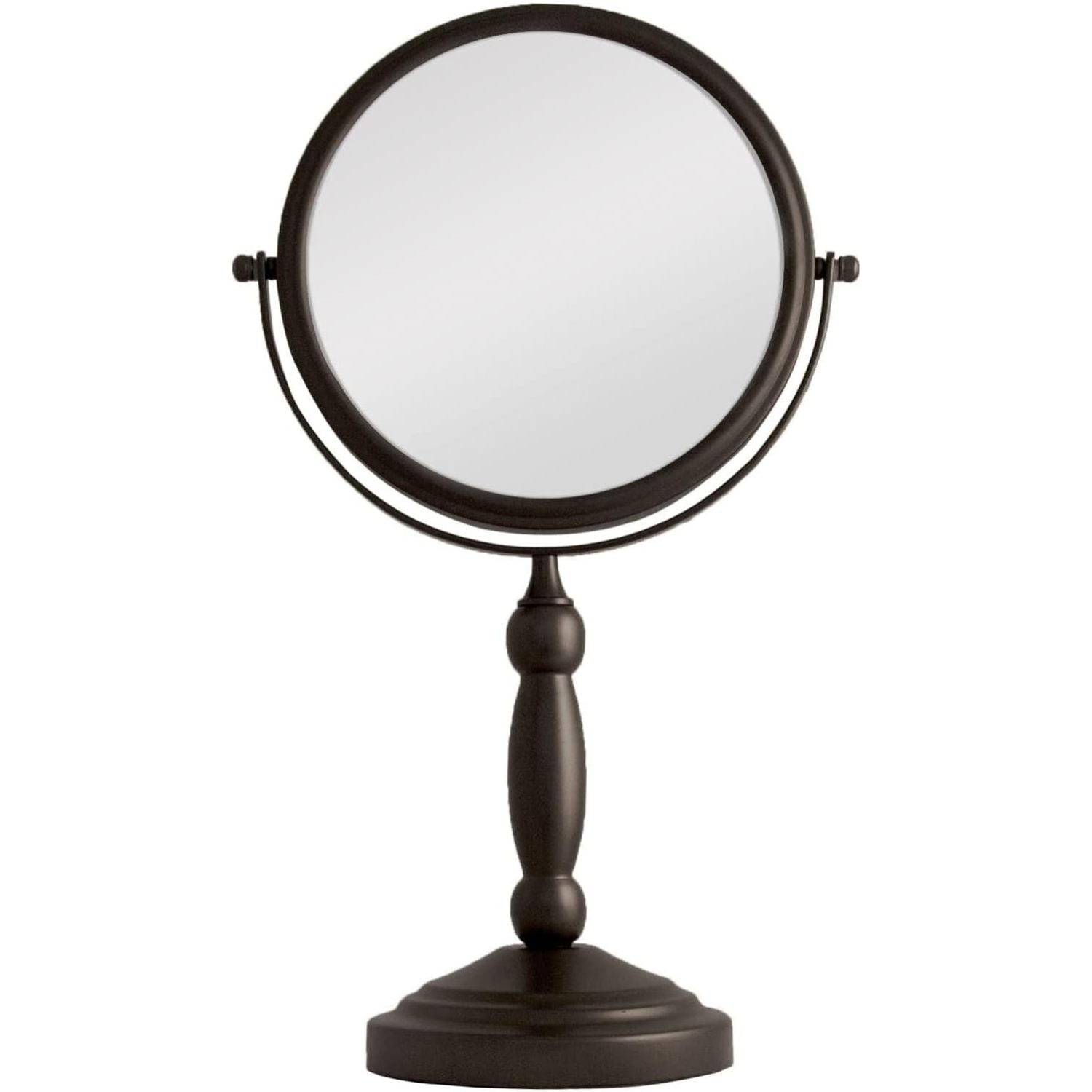 Zadro 9" W x 16" H Round Non-Lighted Makeup Mirror 10X 1X Magnifying ...