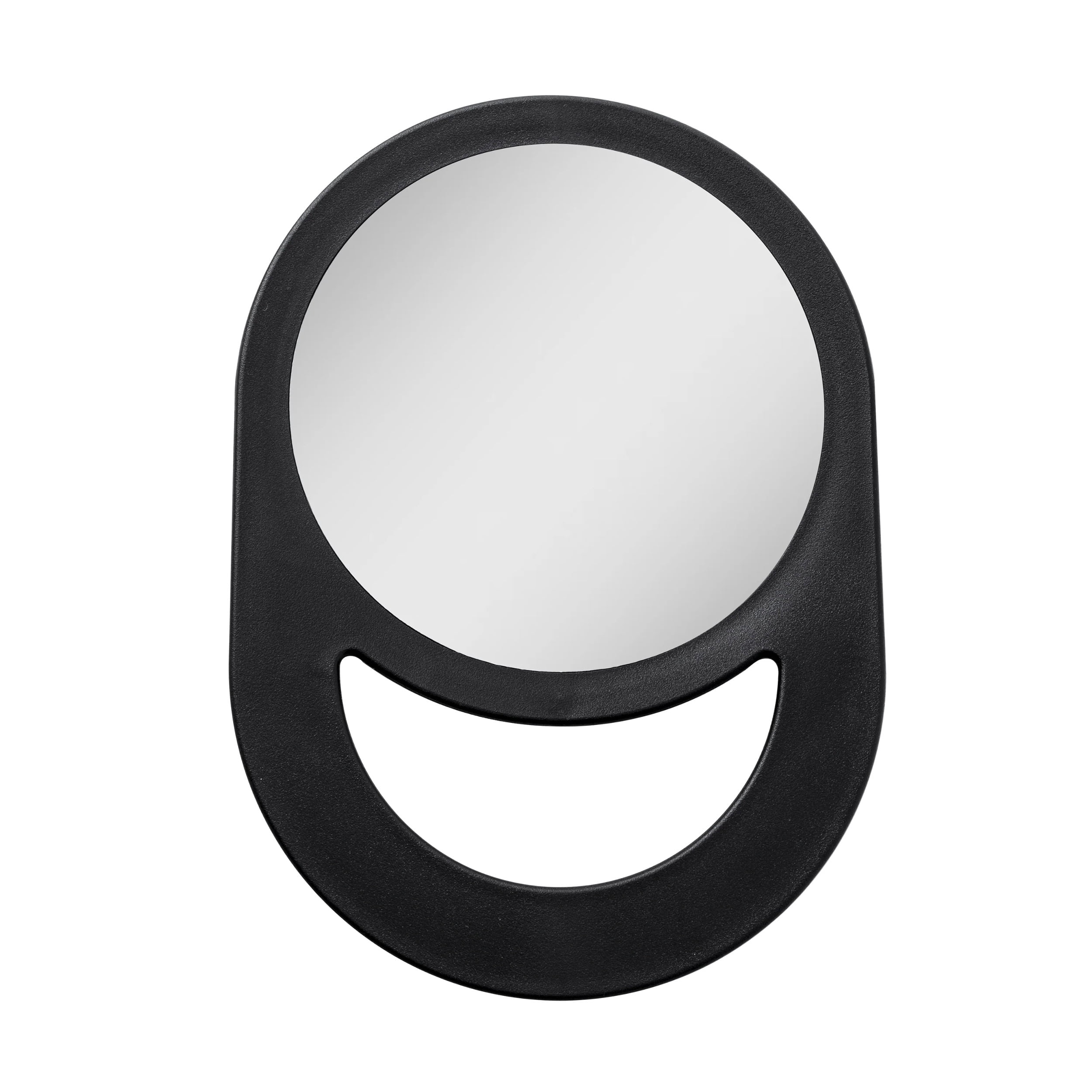 Zadro Beauty Makeup Hand Mirror, 10"x7" Oblong, 6" dia. Round Glass ...