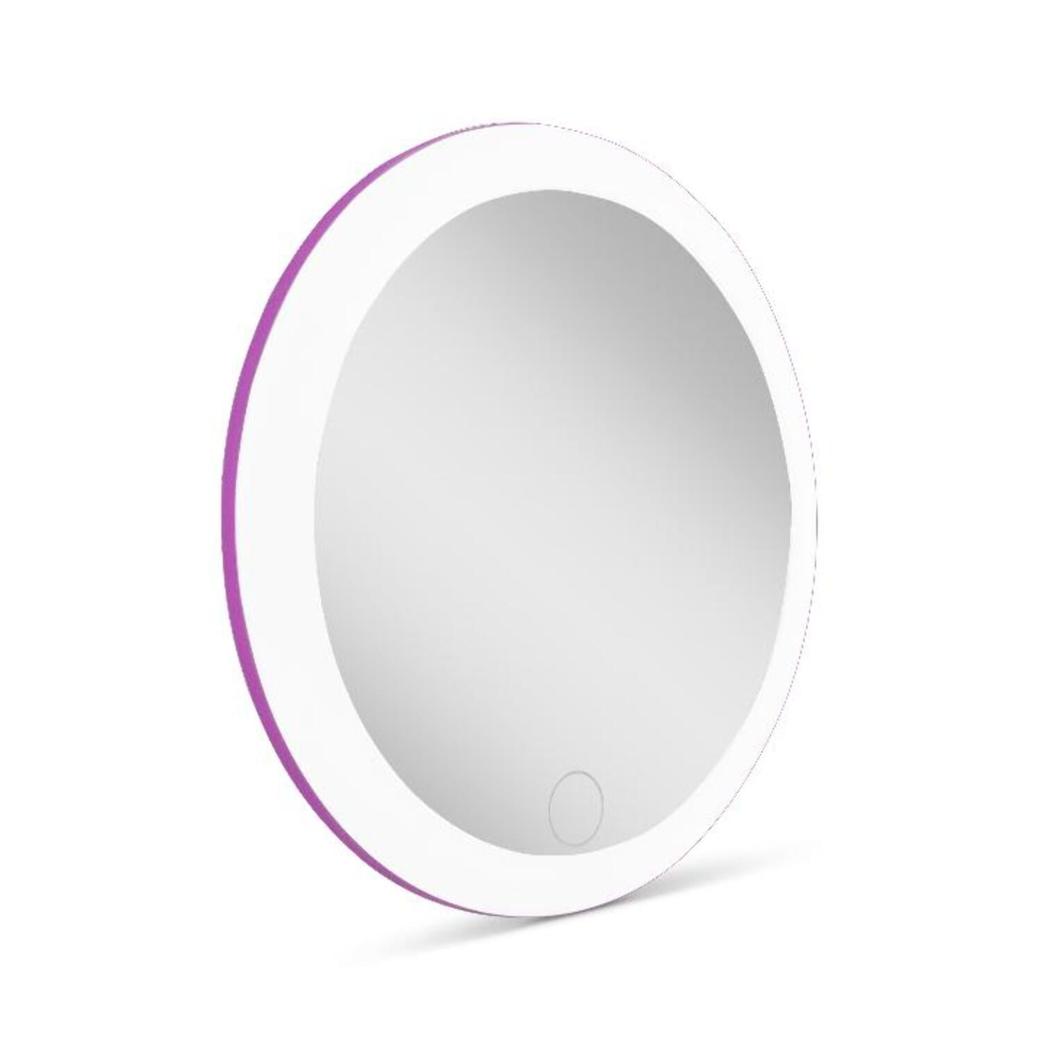 Zadro LED Lighted Compact Mirrors with Carrying Pouch and Rechargeable ...