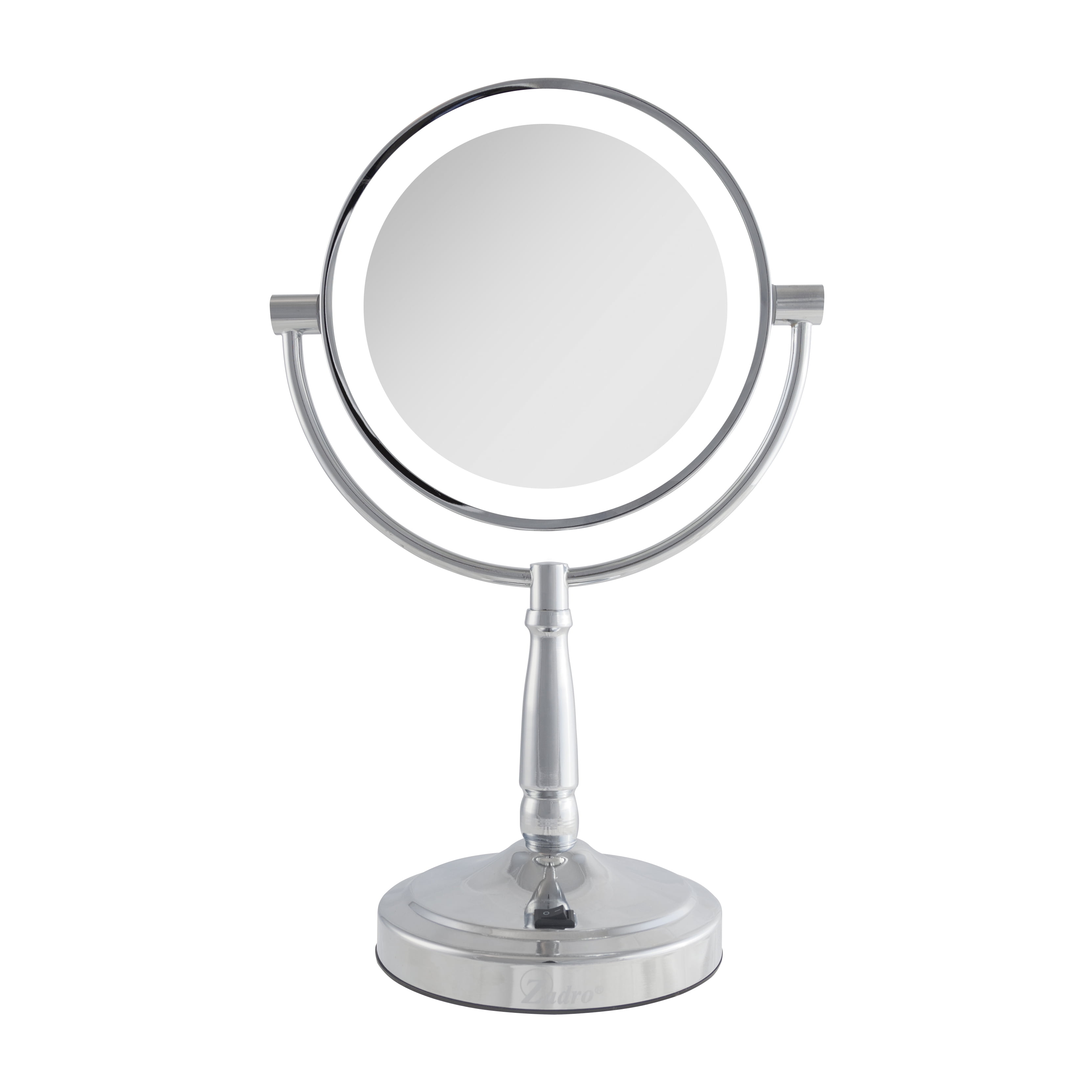 "Zadro 9"" LED Lighted Makeup Mirror, 5&10X/1X Magnification, AA ...