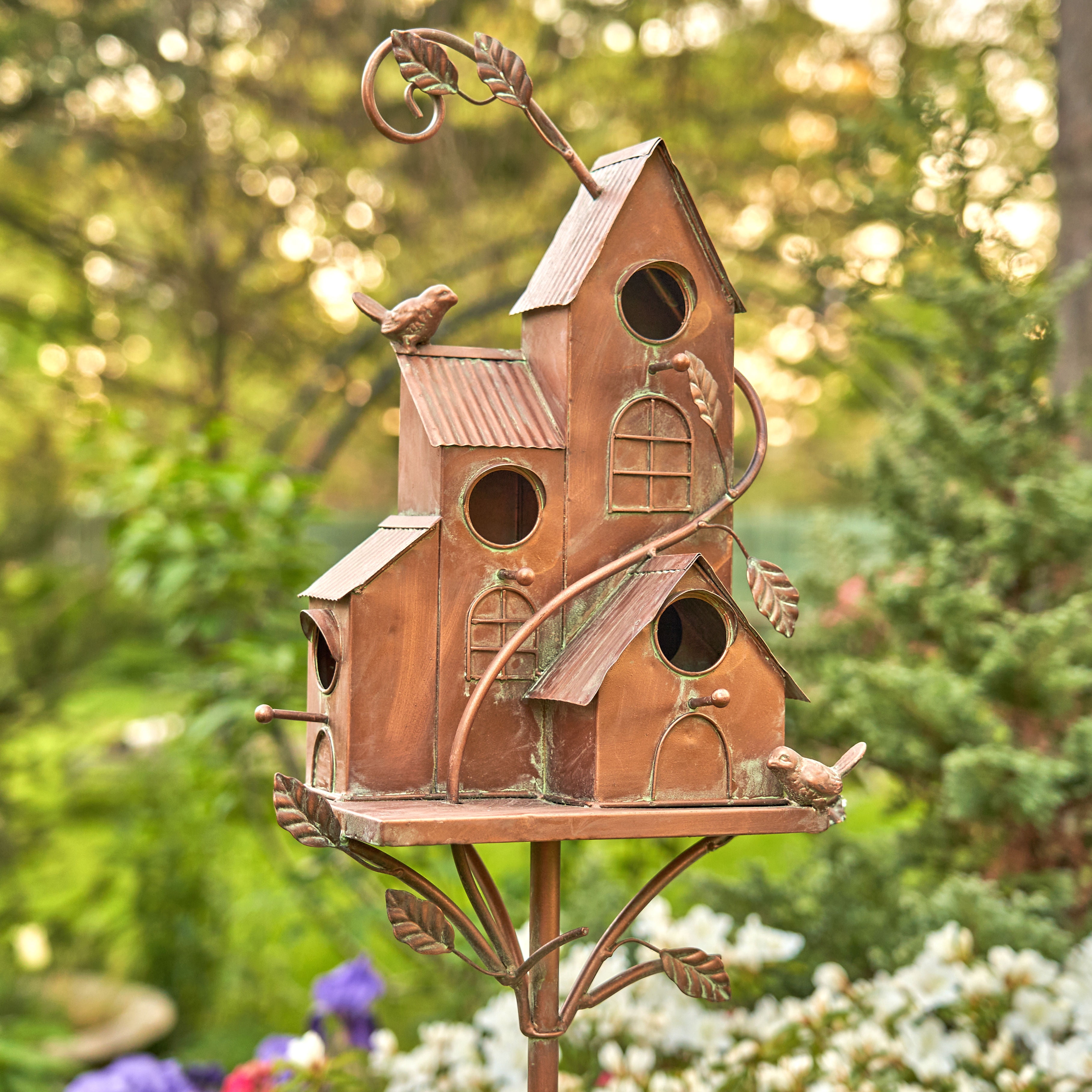 Free Shipping! Zaer Ltd. Large Copper-Colored Garden Decor, Outdoor ...