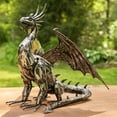 Zaer Ltd. Metal Dragon Statue "Heraclius" - Walmart.com