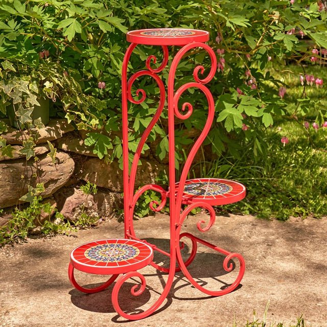 Zaer Paris II Mosaic Plant Stand - Walmart.com