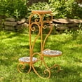 Zaer Santa Fe Mosaic Plant Stand - Walmart.com