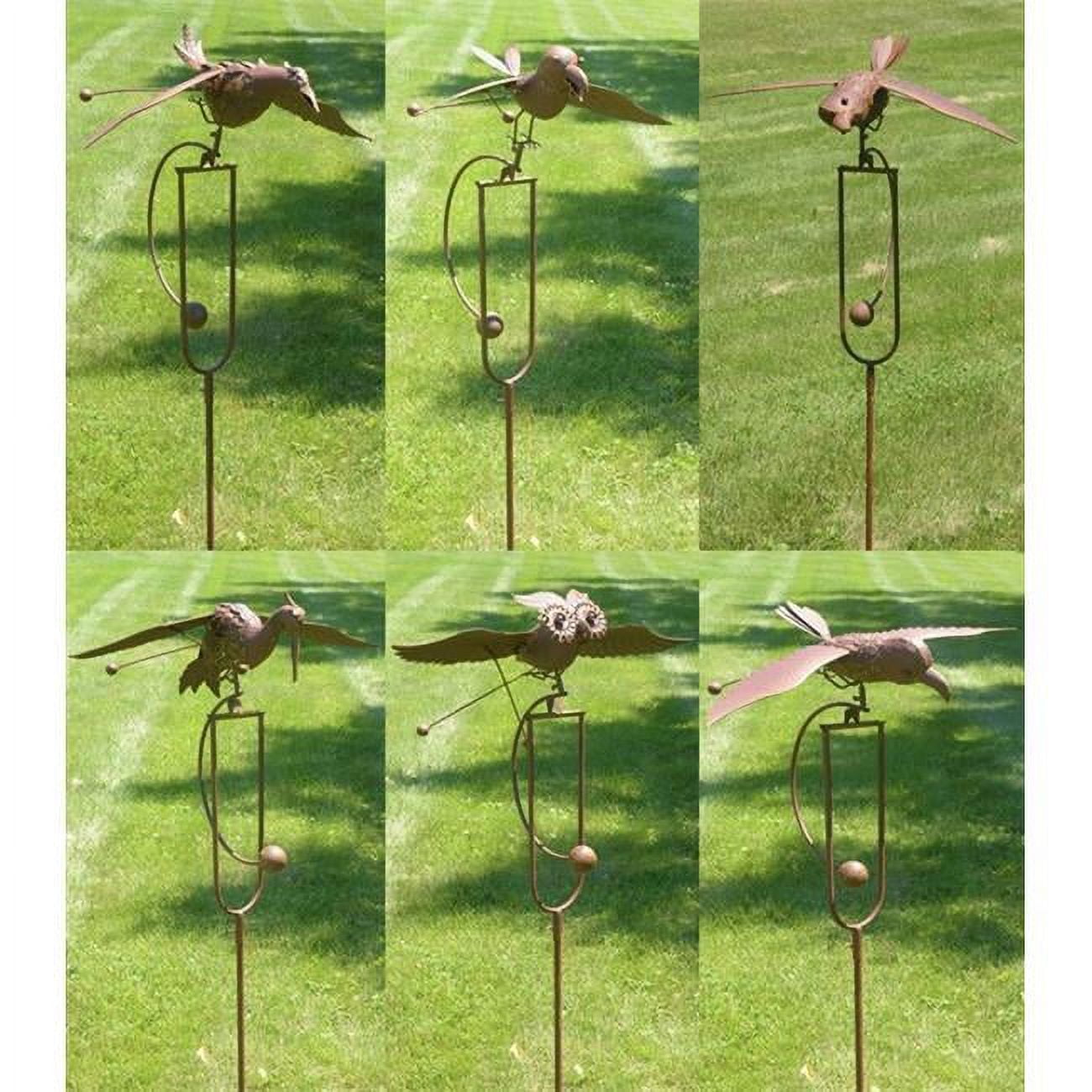 Zaer ZR156008 Rocking Bird Stakes with Gliding Wings - Set of 6 ...