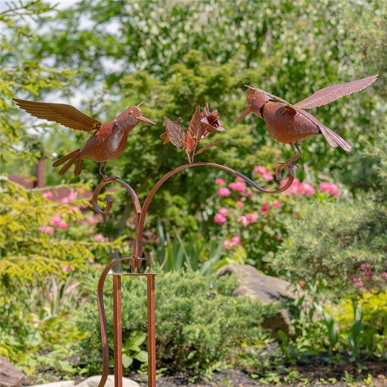 Zaer ZR542504 Two Large Hummingbirds Balance Garden Stake, Calliope ...