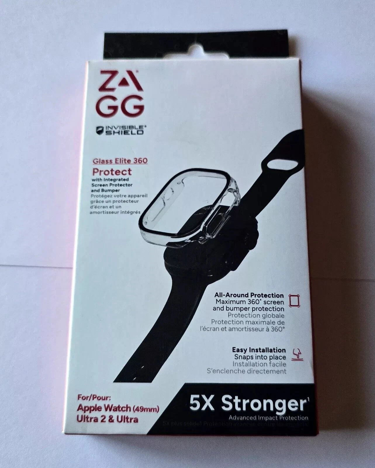 Zagg Glass Elite 360 Protect For Apple Watch (49mm) Ultra 2 & Ultra ...