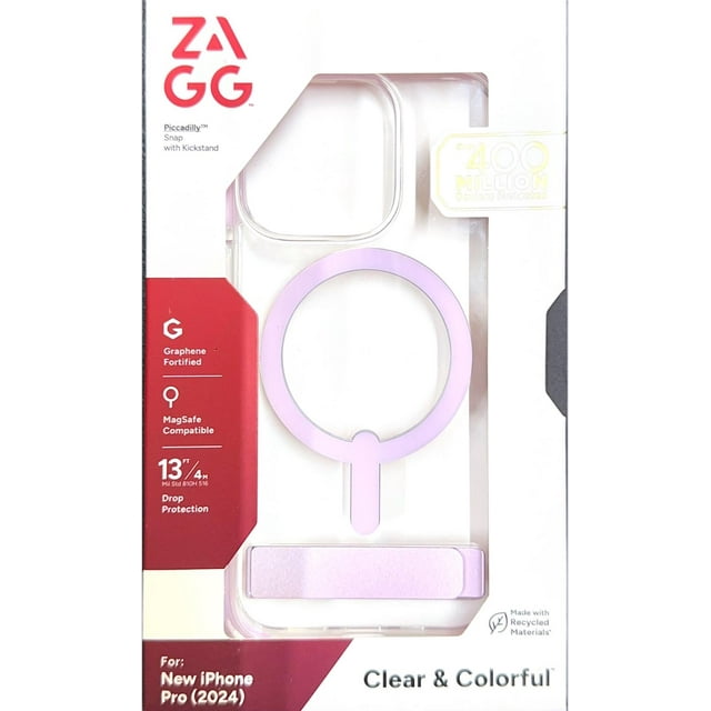Zagg Piccadilly Snap Case with Kickstand and MagSafe for iPhone 16 Pro ...