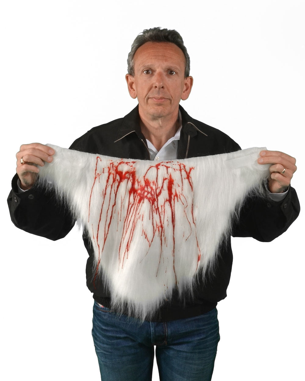 Zagone Studios Bloody White Faux Fur Costume Collar - Walmart.com