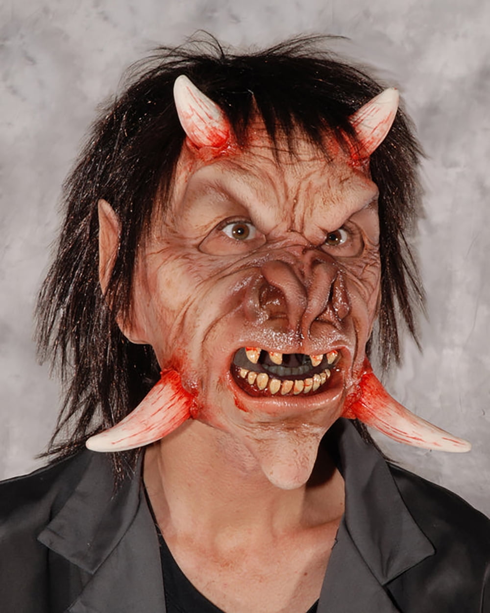 Zagone Demonized Full Head Mask, Brown, One Size - Walmart.com