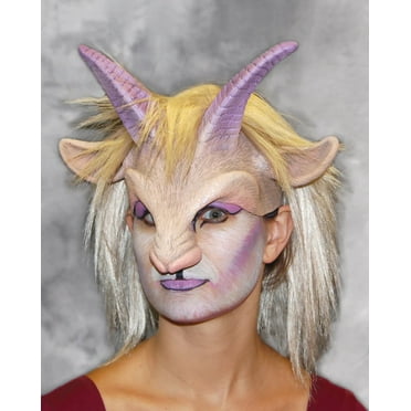 Zagone Studios Female Latex Face Mask with Black Hair & Skin and Dark ...