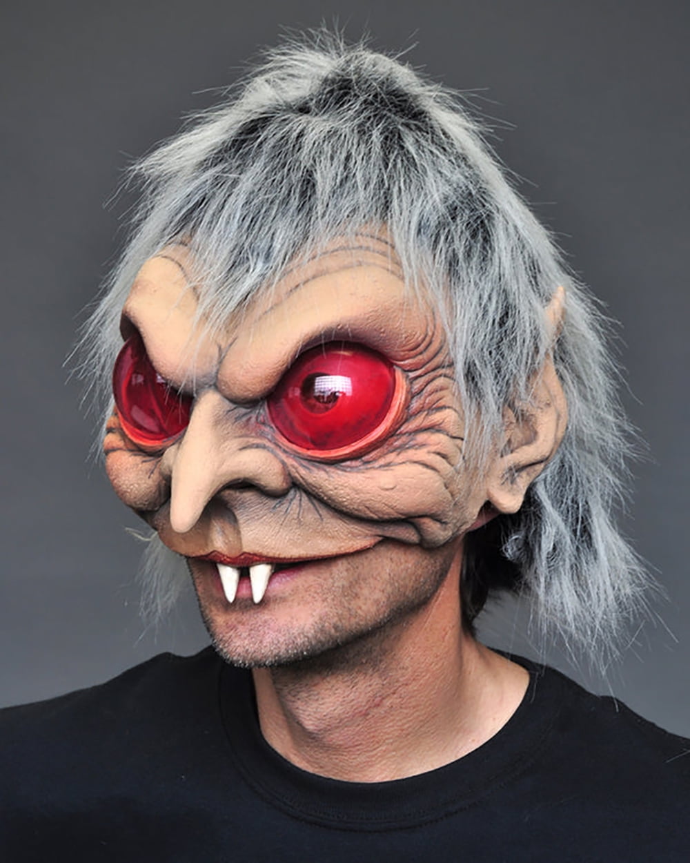 Zagone Studios Half-Vamp, Latex Face Half Mask, A Cute Vampire Mask ...