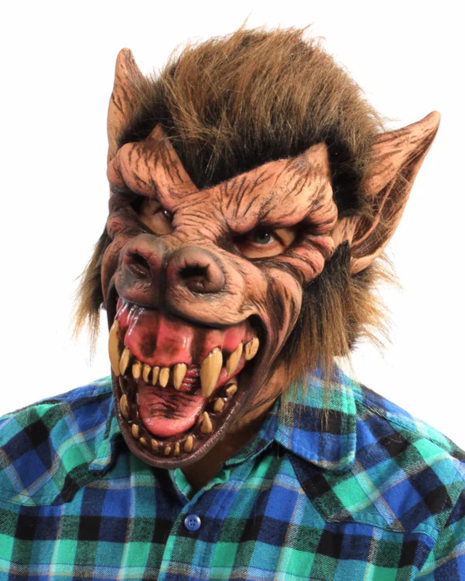 Lycan, Werewolf Wolf or Dog Latex Face Mask - Walmart.com