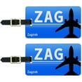 Zagreb Croatia (ZAG) Airport Code Luggage Suitcase Carry-On ID Tags ...
