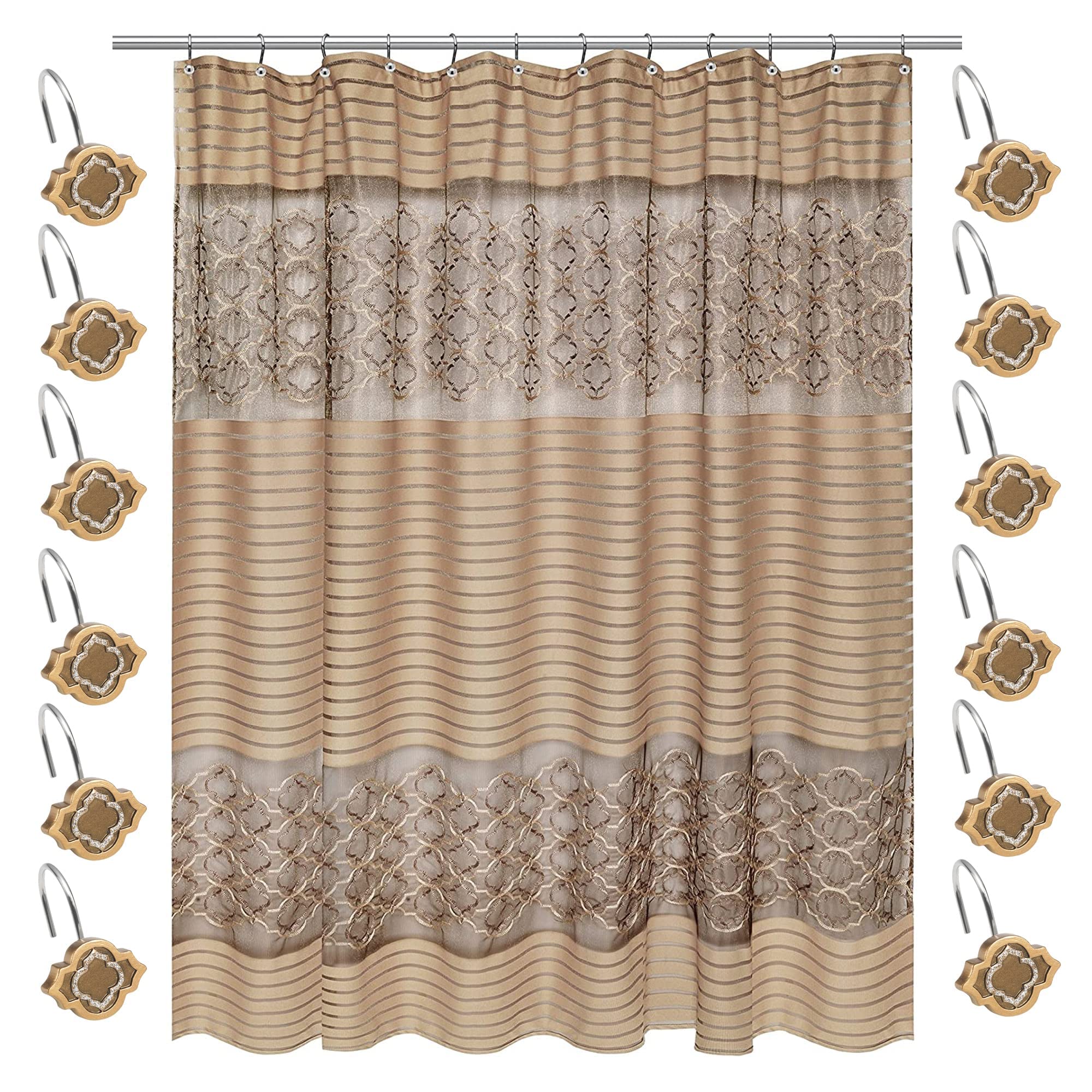 Fancy Lily Shower Curtain - Walmart.com