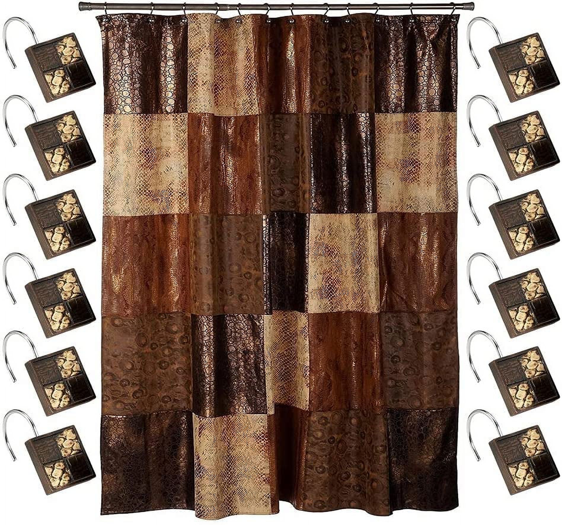 Ambesonne Country Shower Curtain, Wild Pine Forest Themed, 69"Wx70"L ...