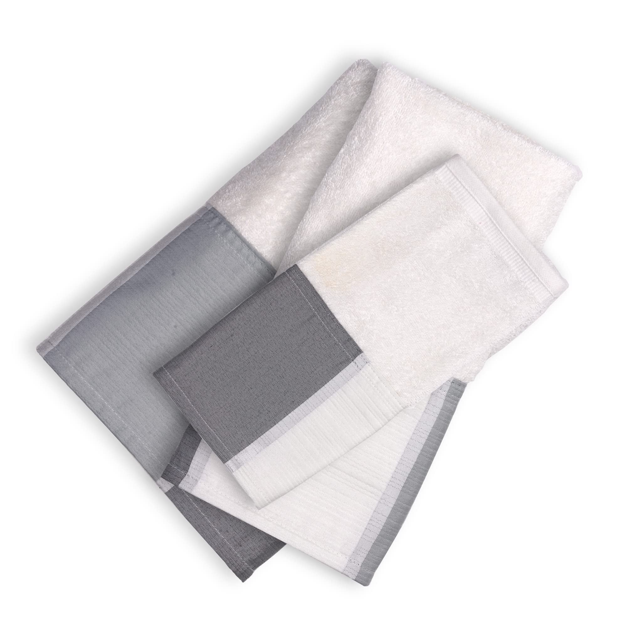 Zahari Home Modern Line Modern Bathroom Towel Set 3 Piece Towel Bath ...