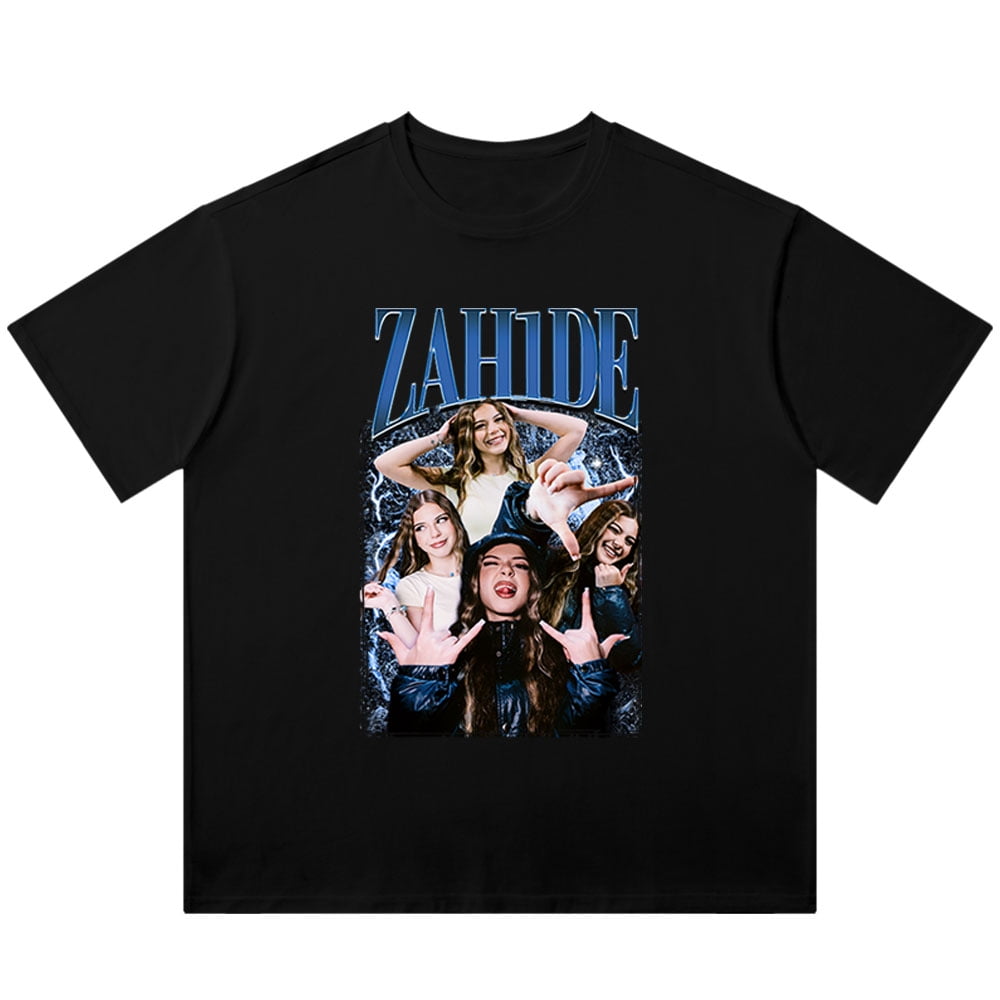 Zahide Rapper Vintage 90's Wash T-Shirts Summer Unisex Streetwear Top ...