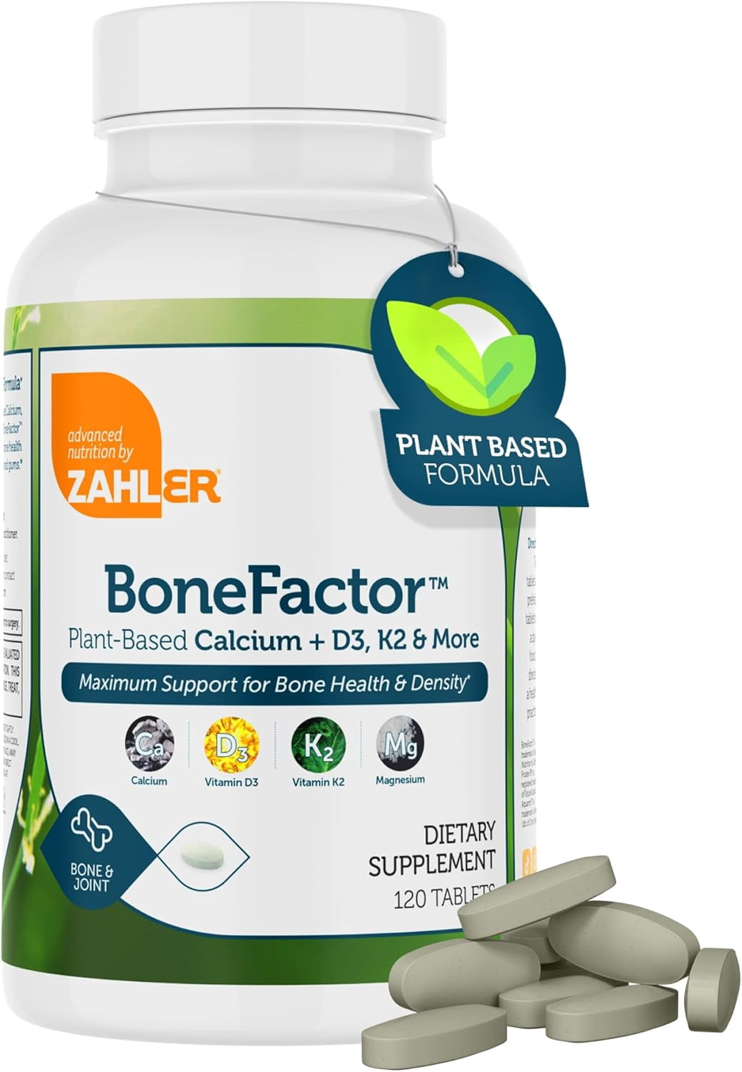 Zahler BoneFactor, Maintains Bone Health and Density, 120 Tablets ...