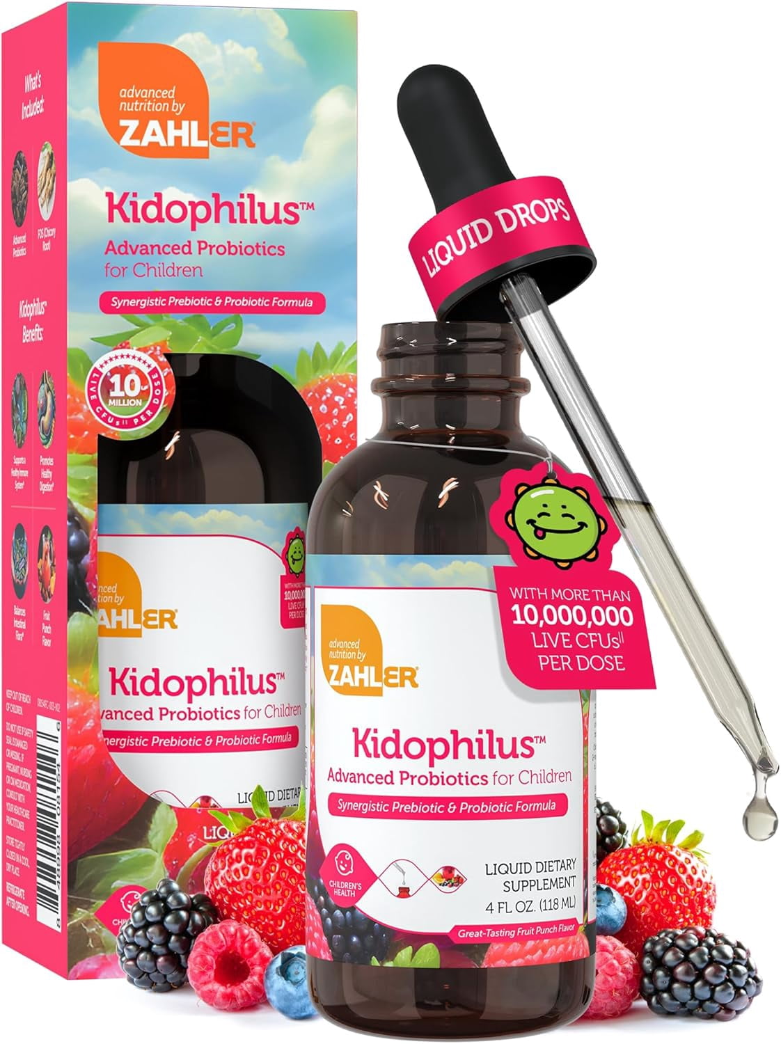 Zahler Kidophilus Liquid, Children's Gut Health & Immune Support ...