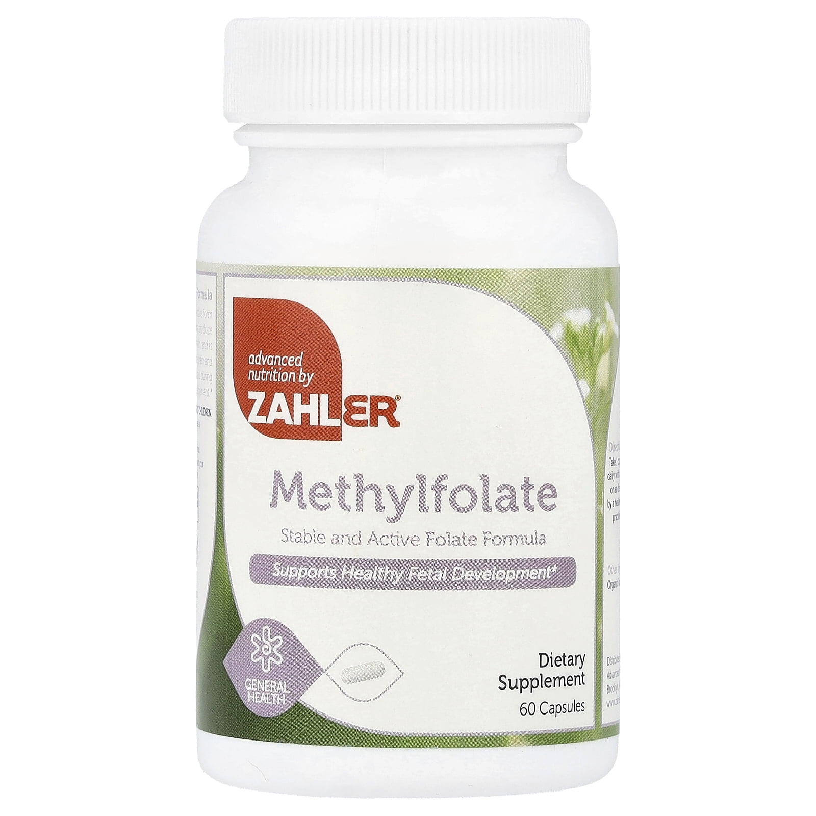 Zahler Methyl Folate (Quatrefolic Acid), 100MCG, Supports Healthy Fetal Development, Certified ...