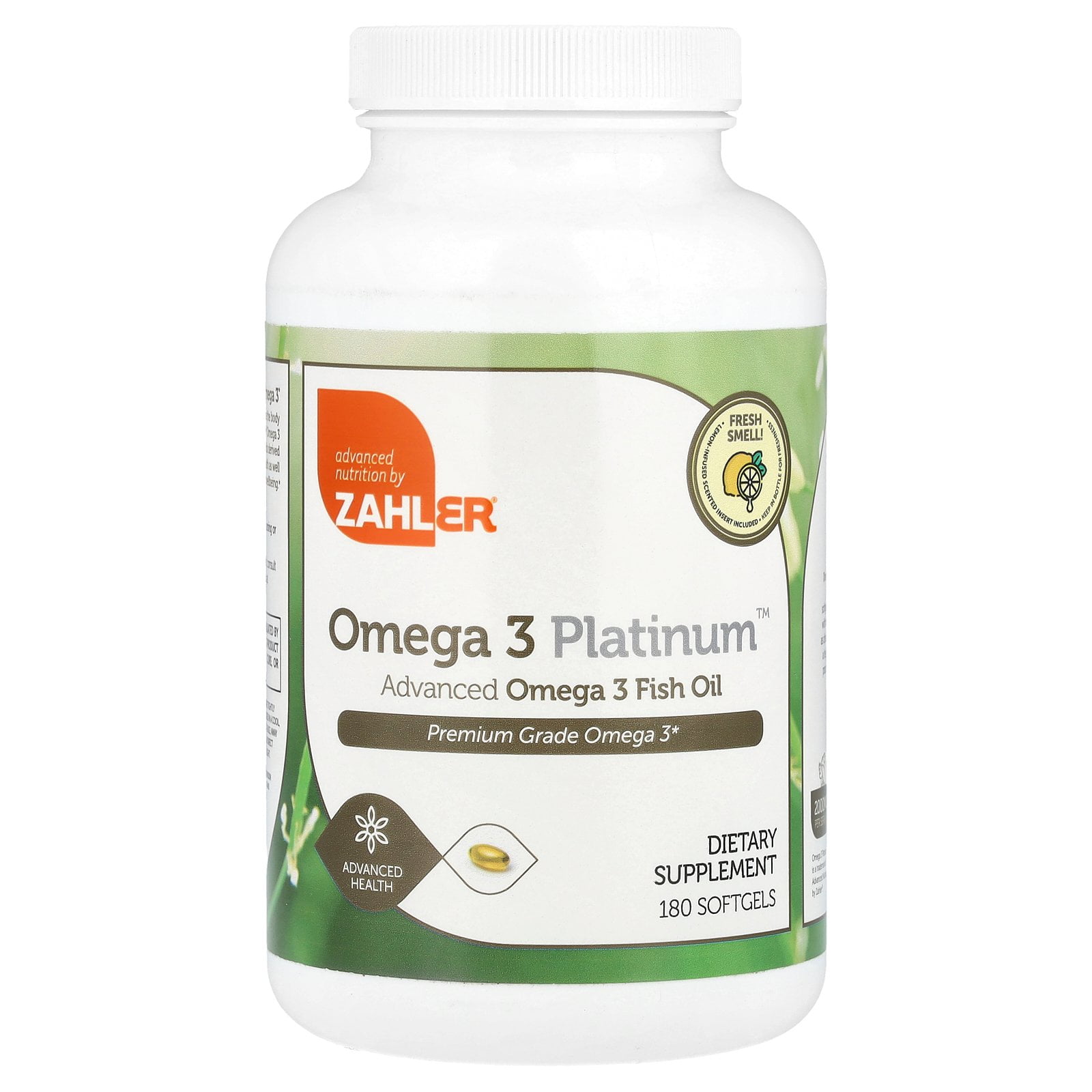 Zahlers Omega 3 Platinum - 3000 mg - 180 softgels - Walmart.com