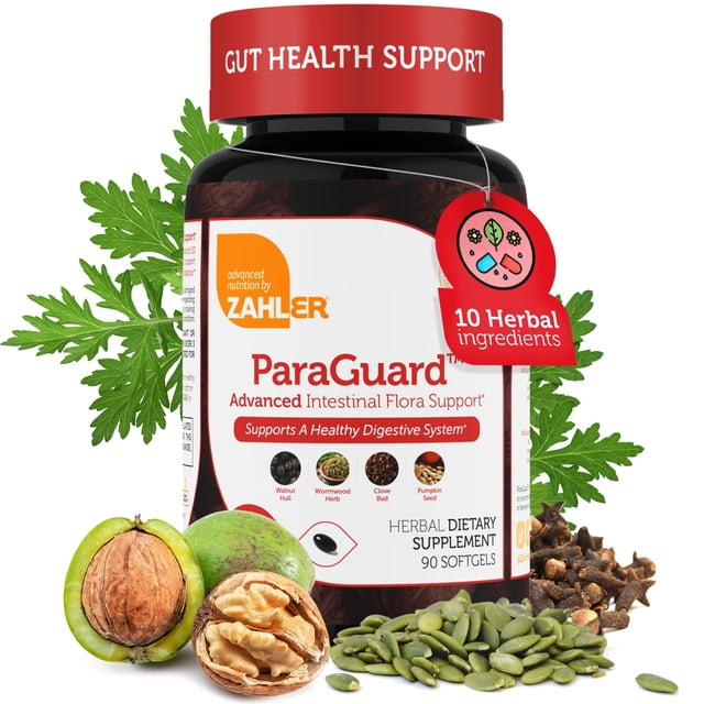 Zahler ParaGuard 90 Softgel Capsules, Advanced Intestinal Flora Support ...