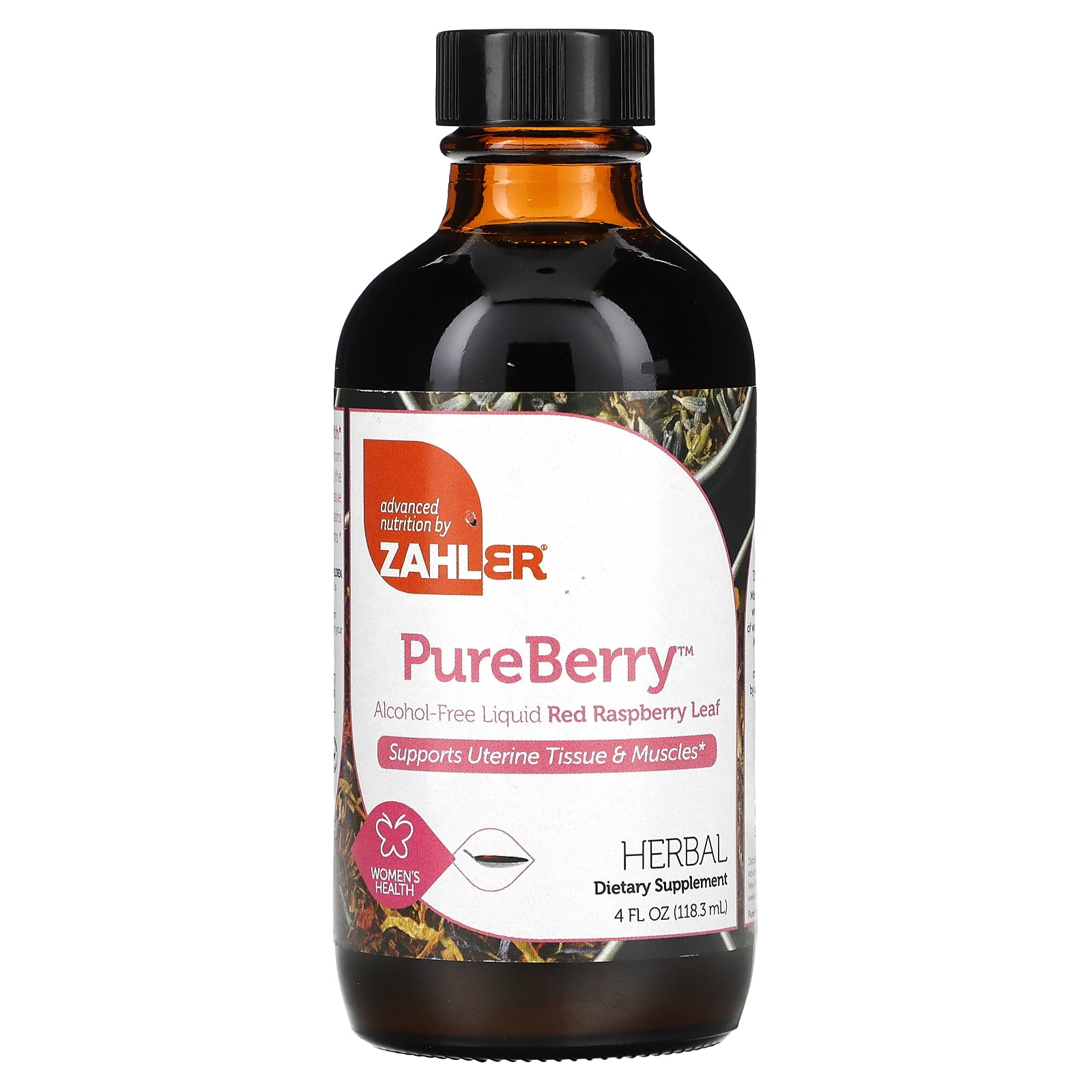 Zahler PureBerry, Alcohol Free Liquid Red Raspberry Leaf, 4 fl oz (118. ...