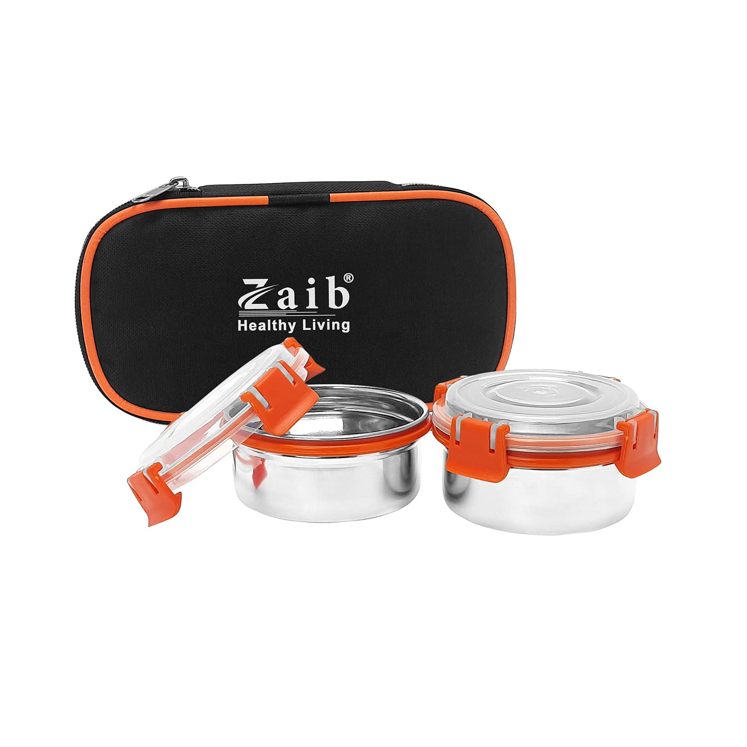 Zaib Stainless Steel Leak Proof Lunch Box Soft Insulated Tiffin Box For Office School Airtight ...