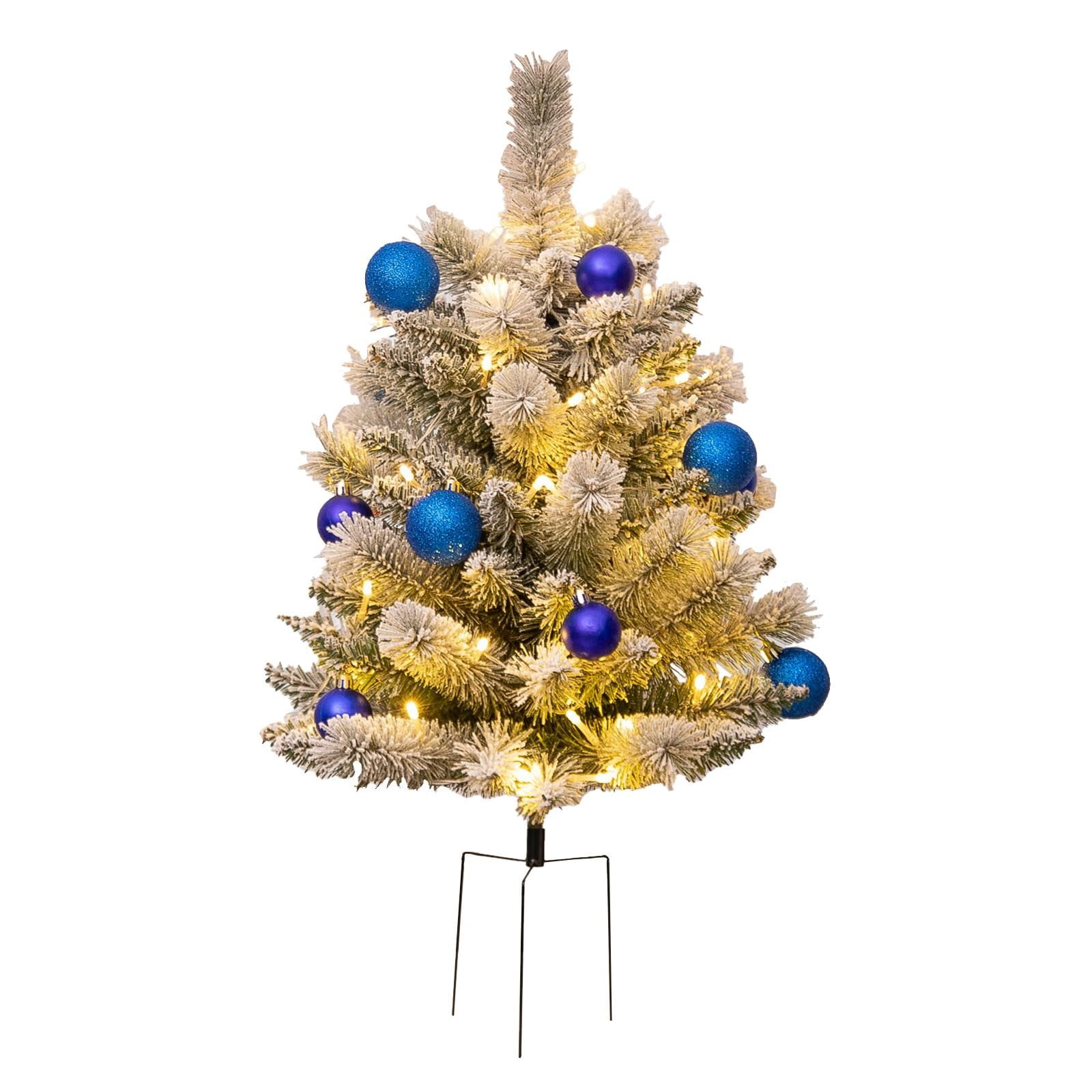 Zainafacai Blue Holiday Planter Decorations Christmas Planter ...