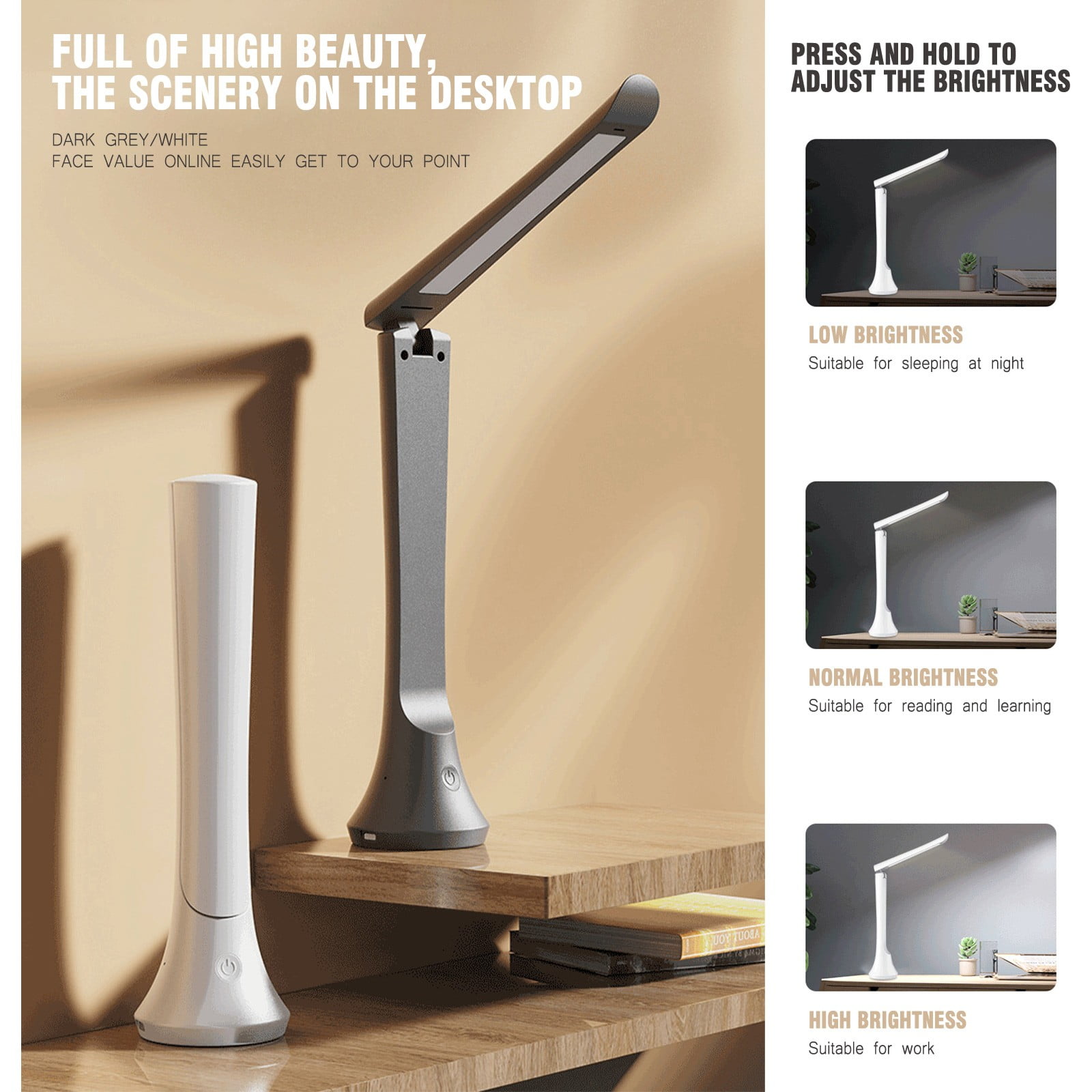 Zainafacai Floor Lamp 1200 Mah Rechargeable Led Desk Lamp Cartoon Mini ...