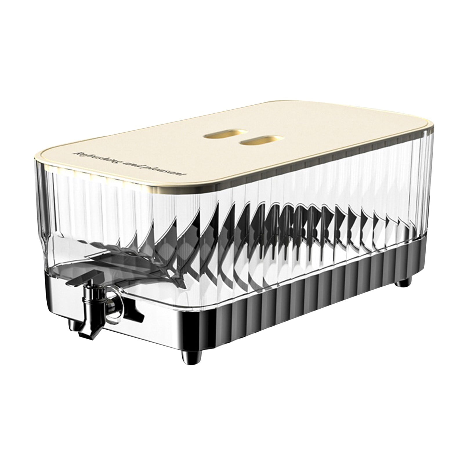 Zainafacai Water Cup Lemon Water Cooler Bucket With Faucet Ice Fruit ...