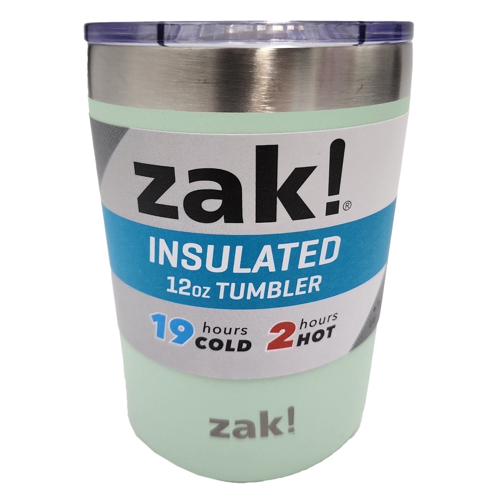 Zak! Designs 12oz Insulated Metal Cup, Double Wall Stainless Steel ...