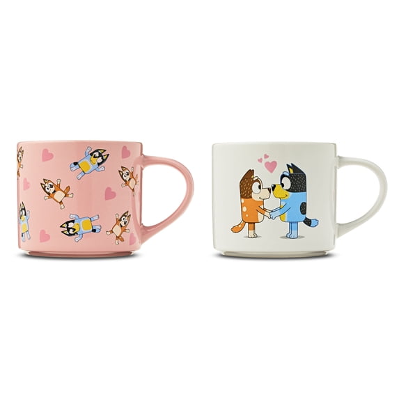 Zak Designs 15oz Bluey Valentine Ceramic Mug (Set of 2) - Walmart.com
