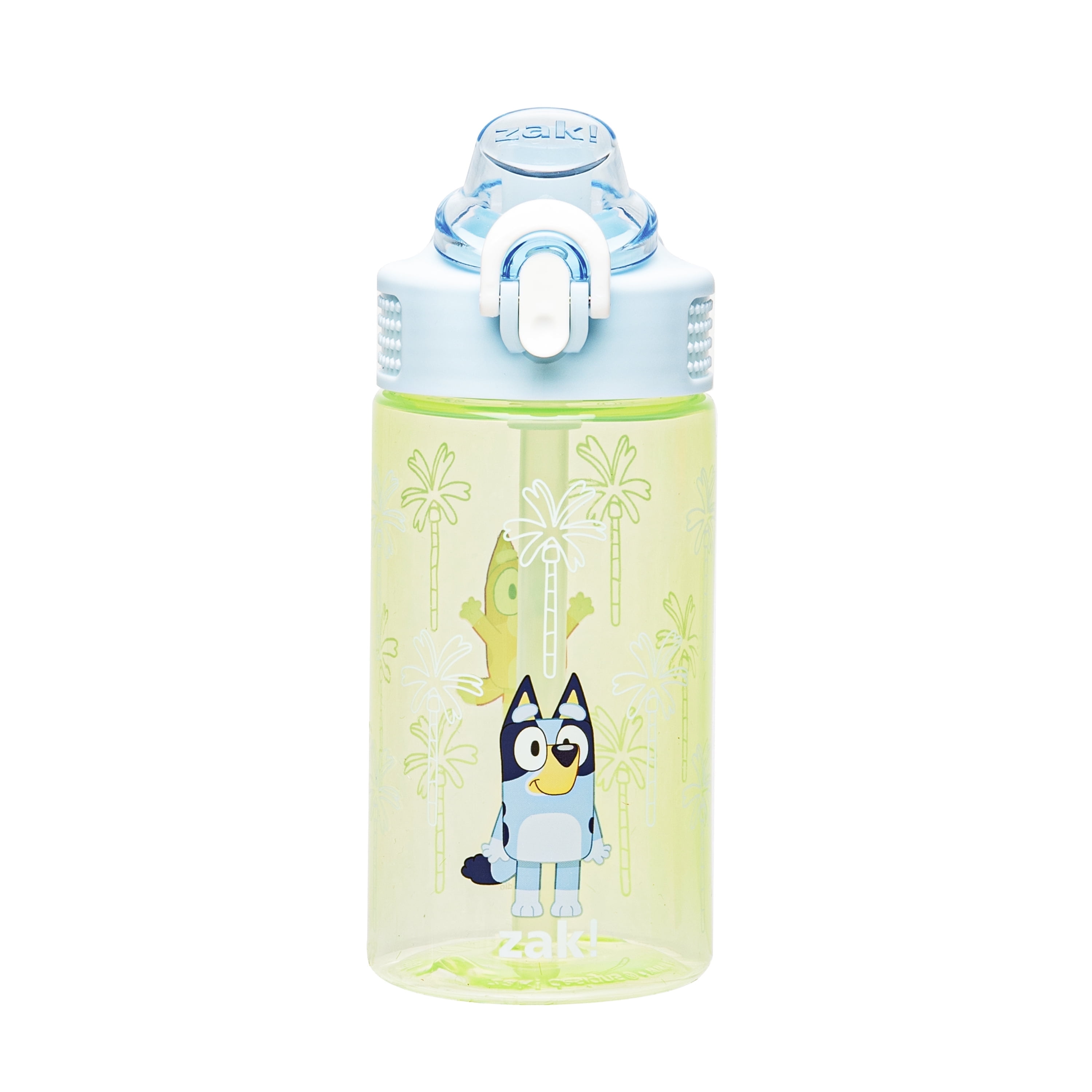 Zak Designs 16oz Bluey Kids Water Bottle, Durable, Leak-Proof, Flip Top ...