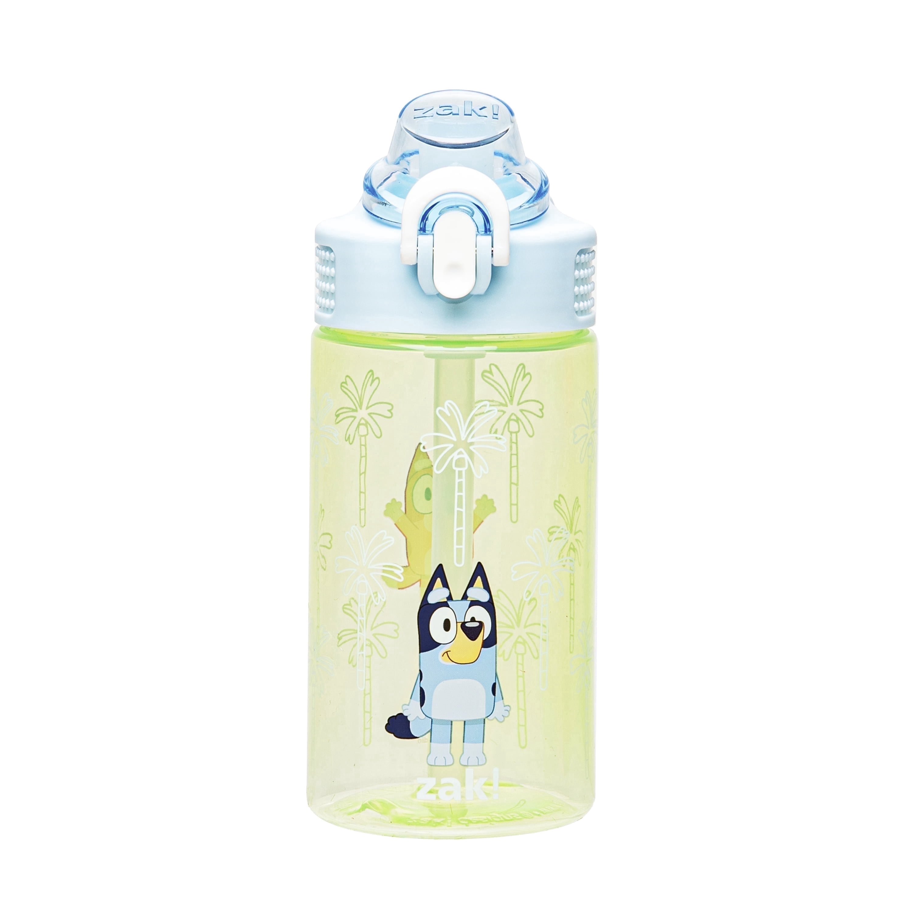 Zak Designs 16oz Bluey & Bingo Kids Water Bottle, Leak-Proof, Durable ...