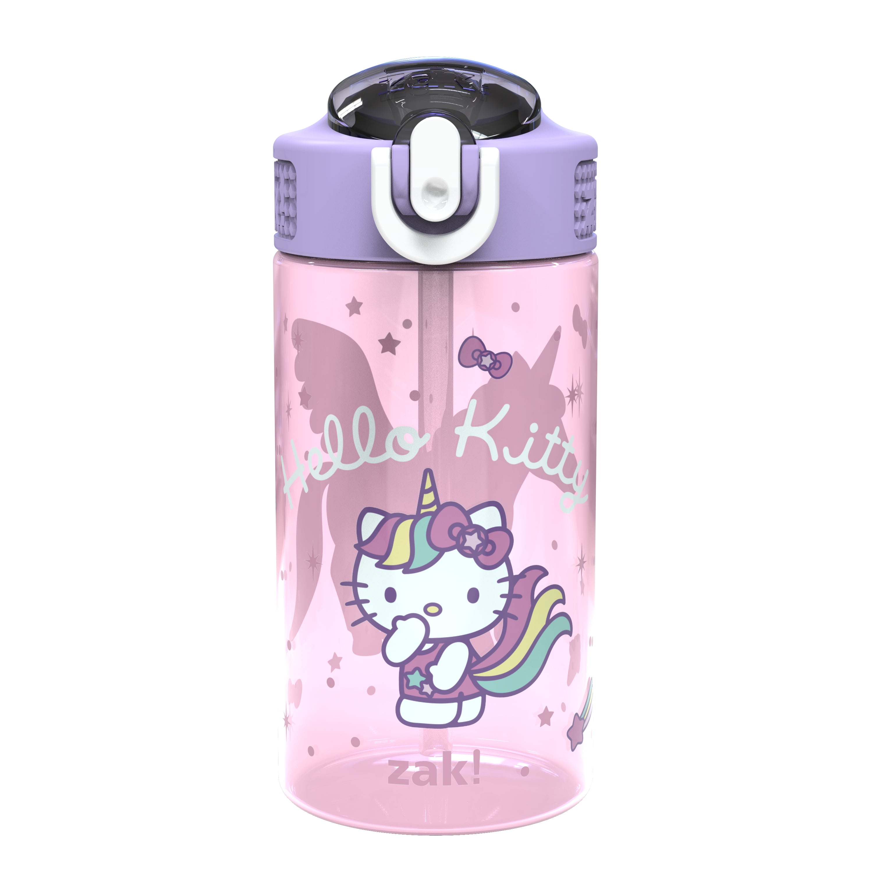 Zak Designs Hello Kitty Kids Straw Water Bottle - Walmart.com