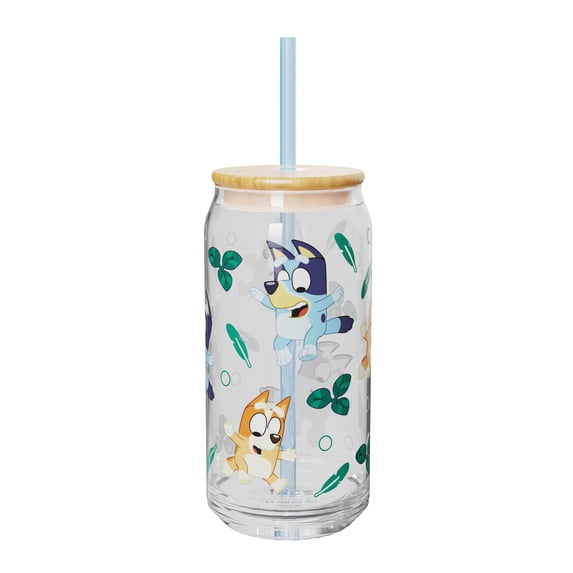 Zak Designs 20oz Bluey Glass Hadley Tumbler - Walmart.com