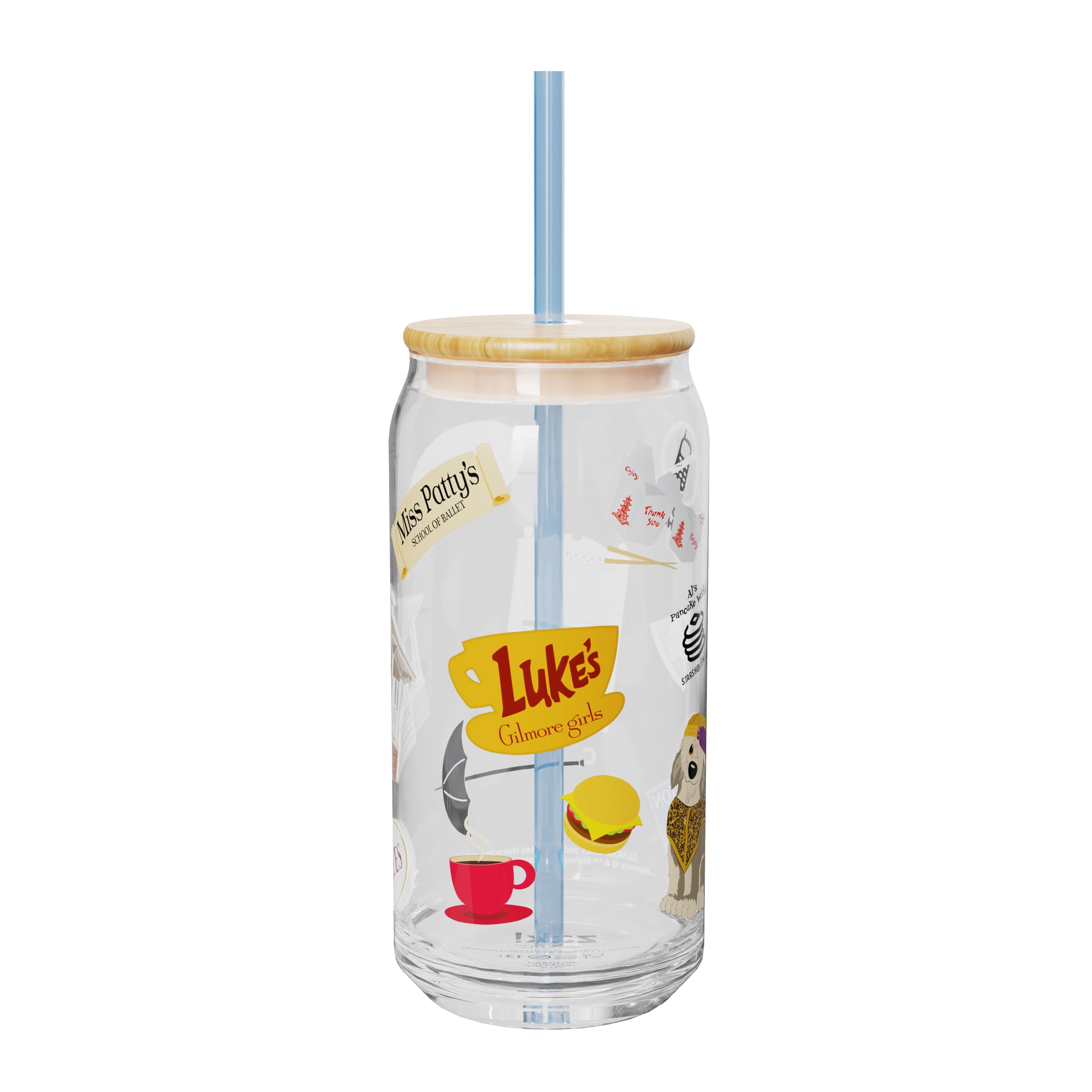 Zak Designs 20oz Gilmore Girls Glass Hadley Tumbler - Walmart.com